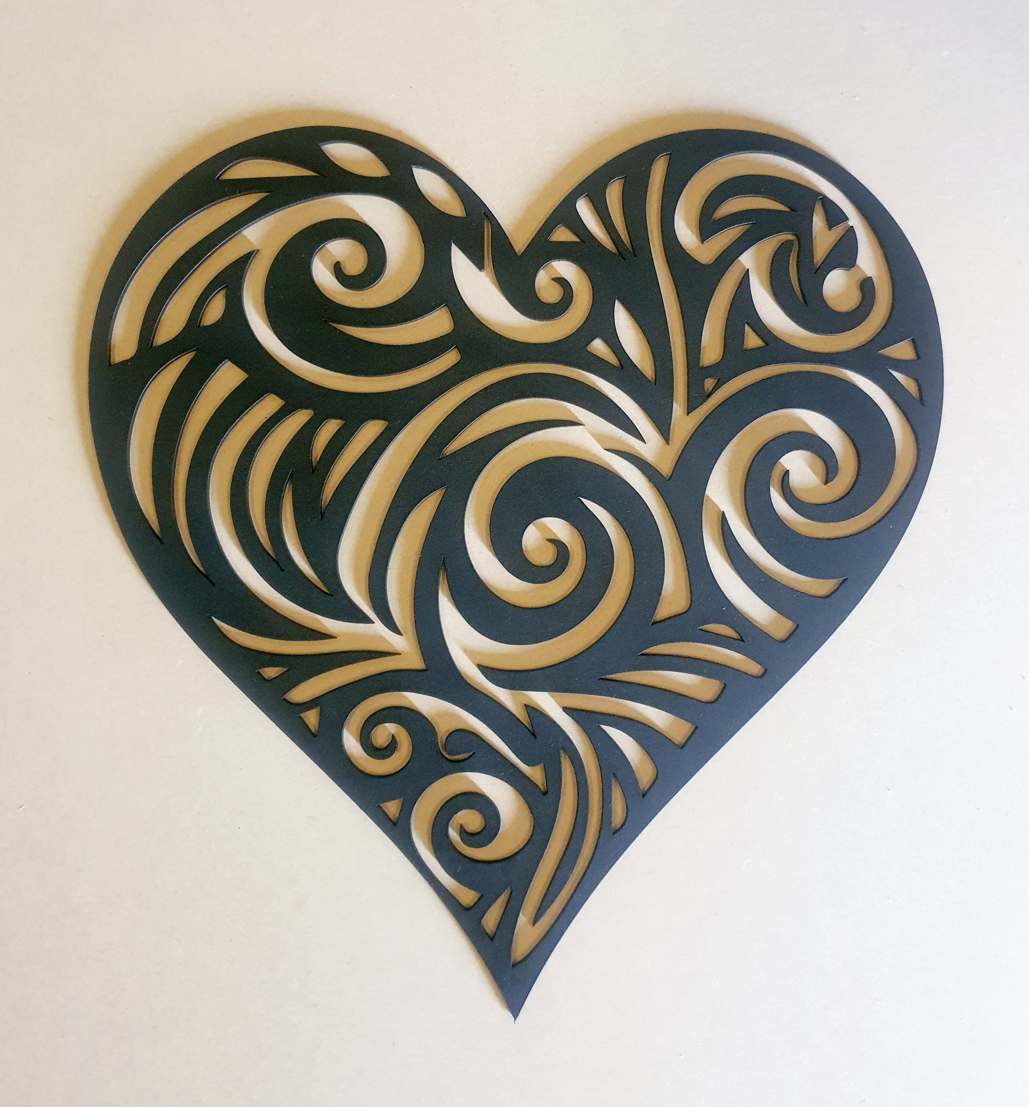 Koru Heart Wall Art | Whimsic NZ-Crafted Wall Art