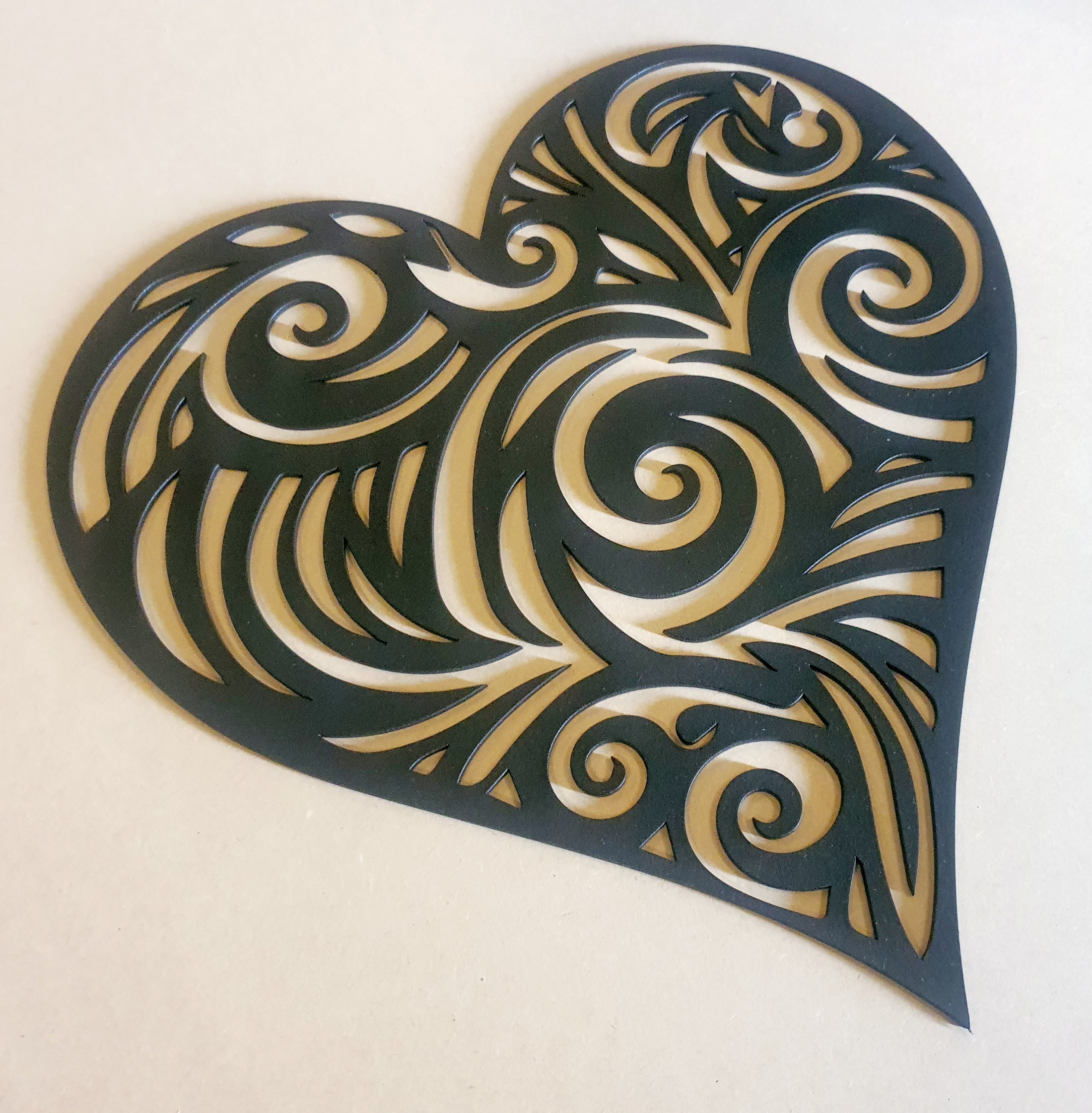 Koru Heart Wall Art | Whimsic NZ-Crafted Wall Art