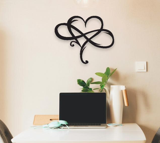Infinity Heart Wall Art | Whimsic NZ-Crafted Wall Art
