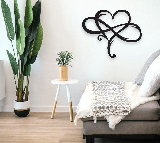 Infinity Heart Wall Art | Whimsic NZ-Crafted Wall Art