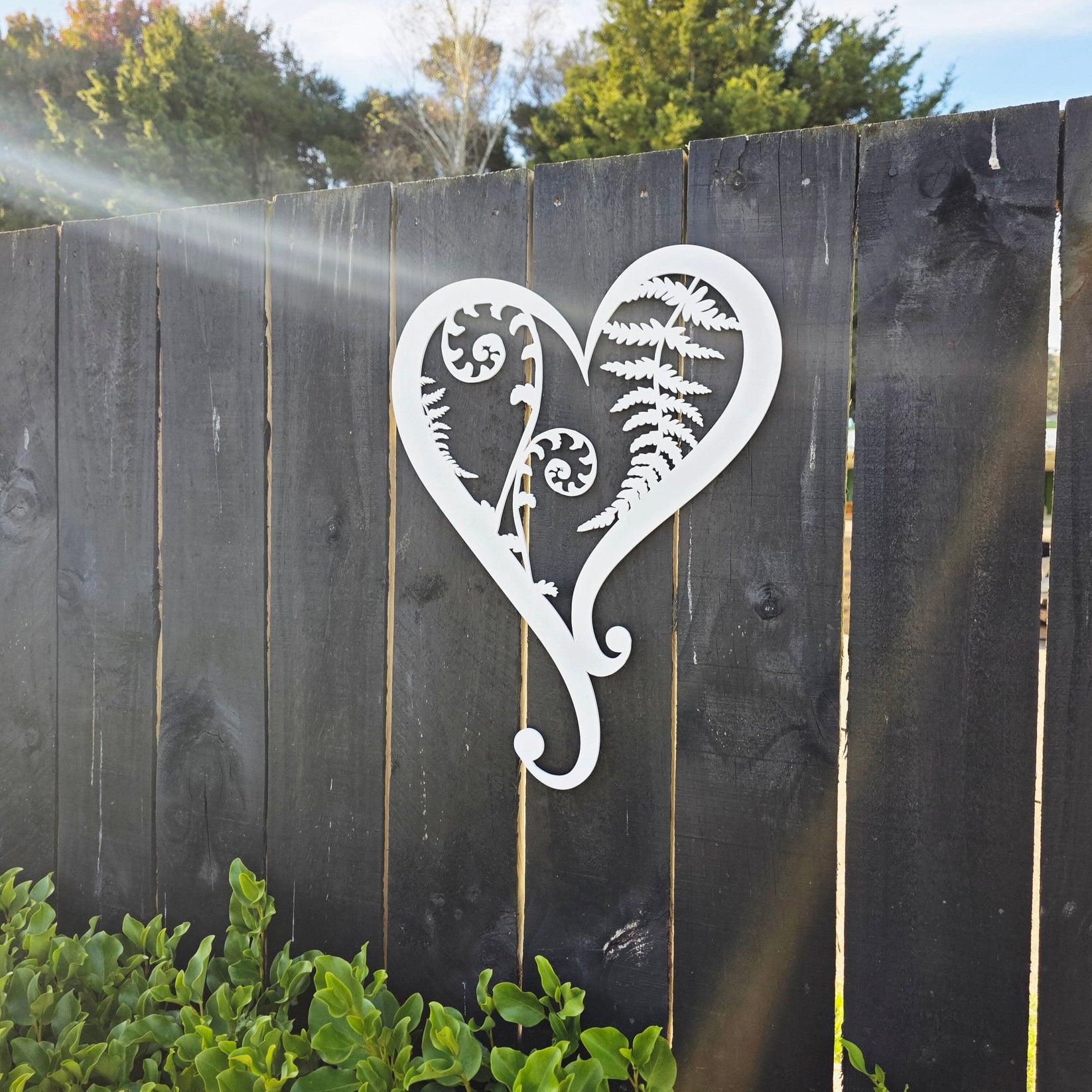 Fern Koru Heart Wall Art | Whimsic NZ-Crafted Wall Art