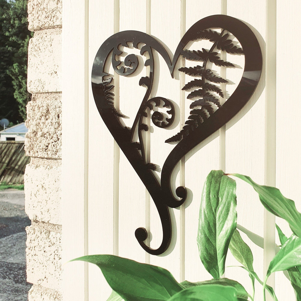 Fern Koru Heart Wall Art | Whimsic NZ-Crafted Wall Art