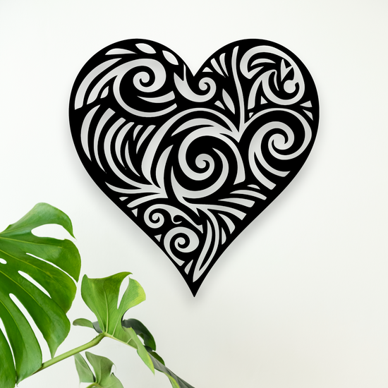 Koru Heart Wall Art | Whimsic NZ-Crafted Wall Art