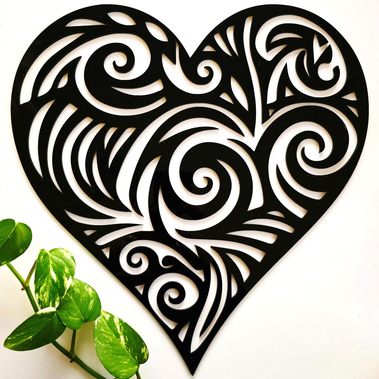 Koru Heart Wall Art | Whimsic NZ-Crafted Wall Art