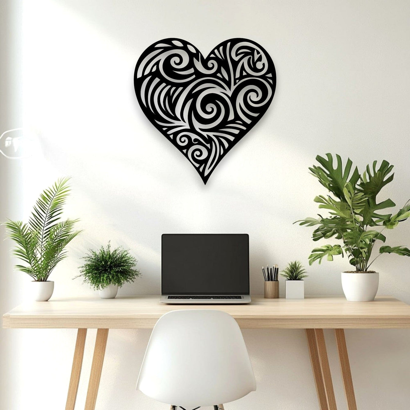 Koru Heart Wall Art | Whimsic NZ-Crafted Wall Art