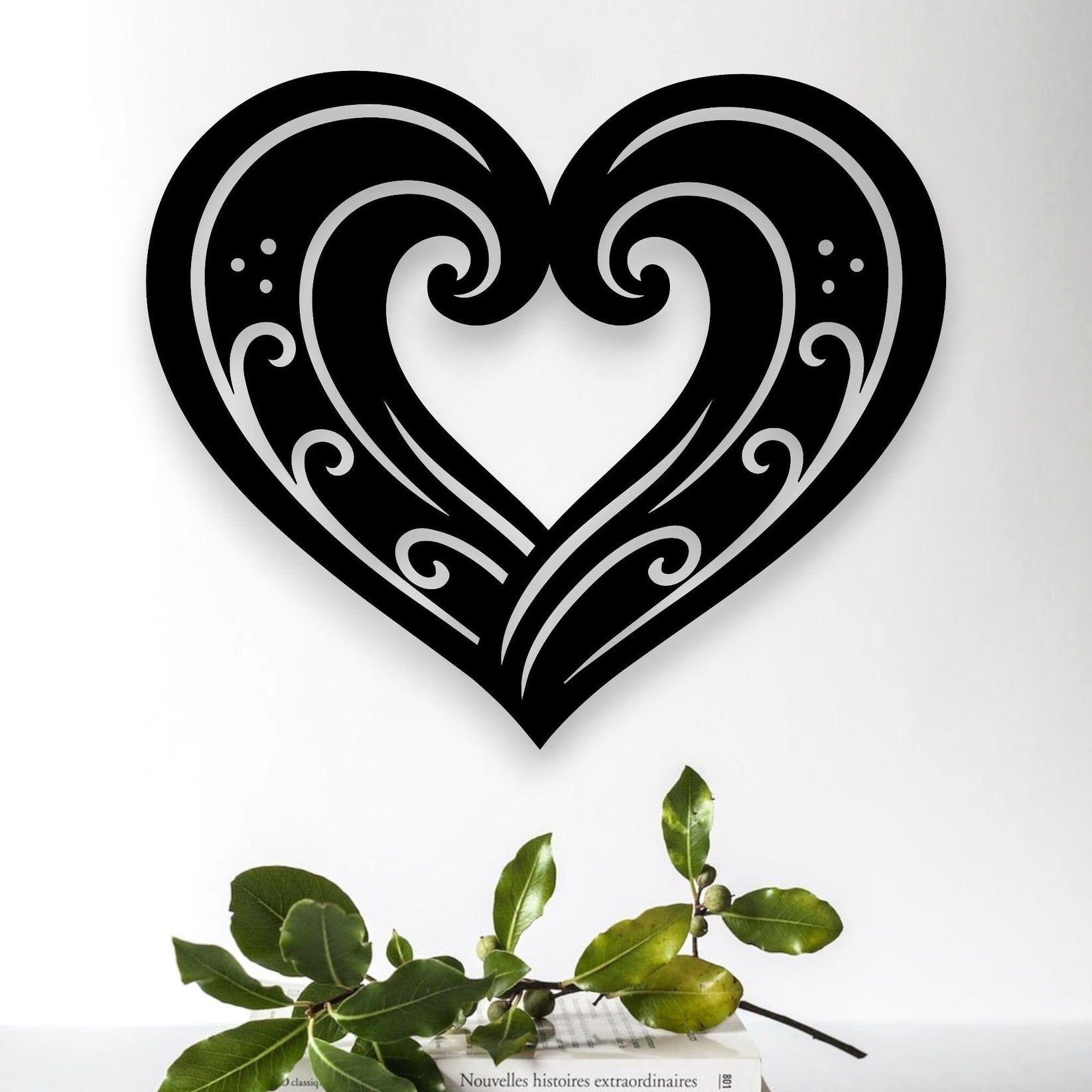 Koru Wave Heart Wall Décor | Wall Art by Whimsic NZ