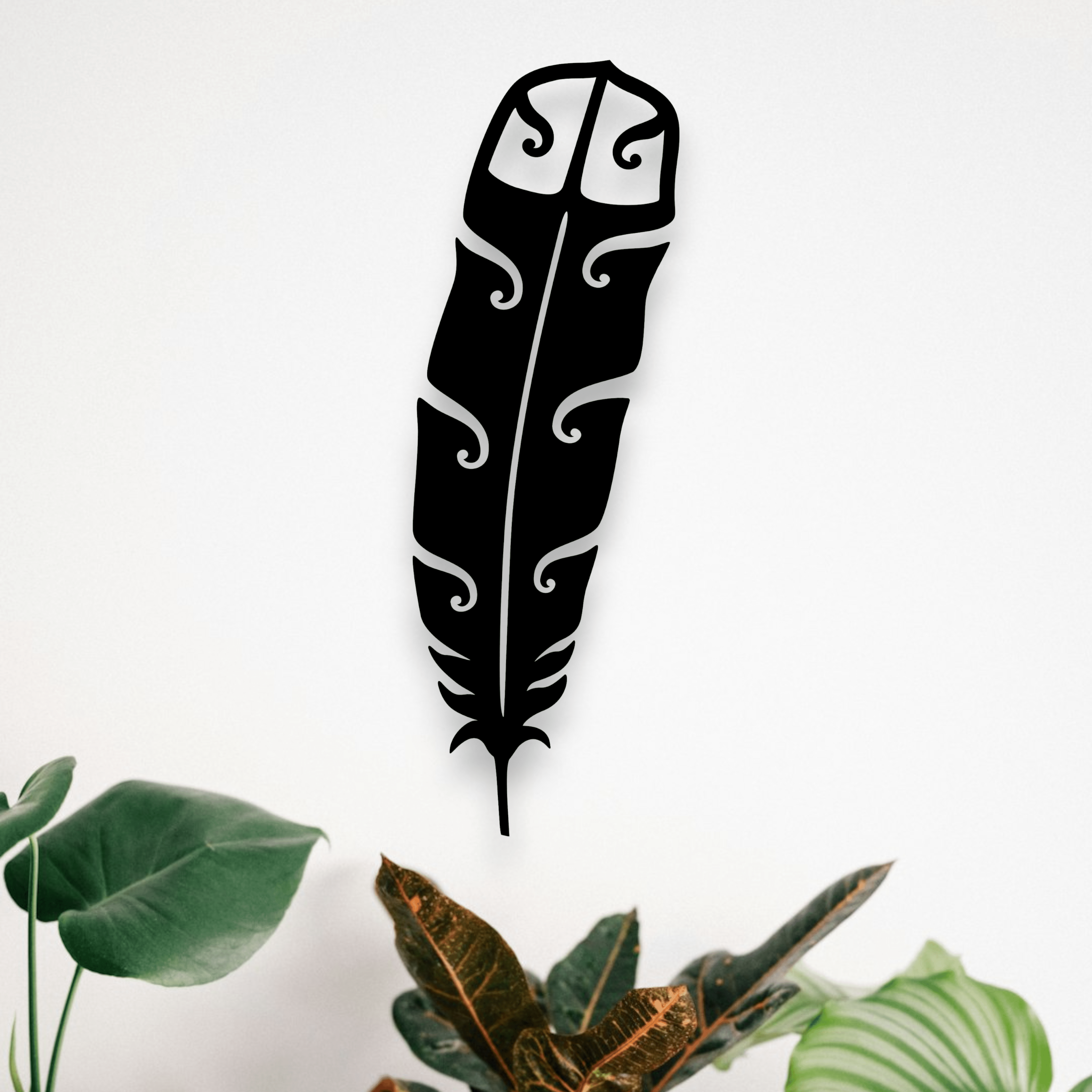 Large Huia Feather by Whimsic | Huia Feather Wall Art