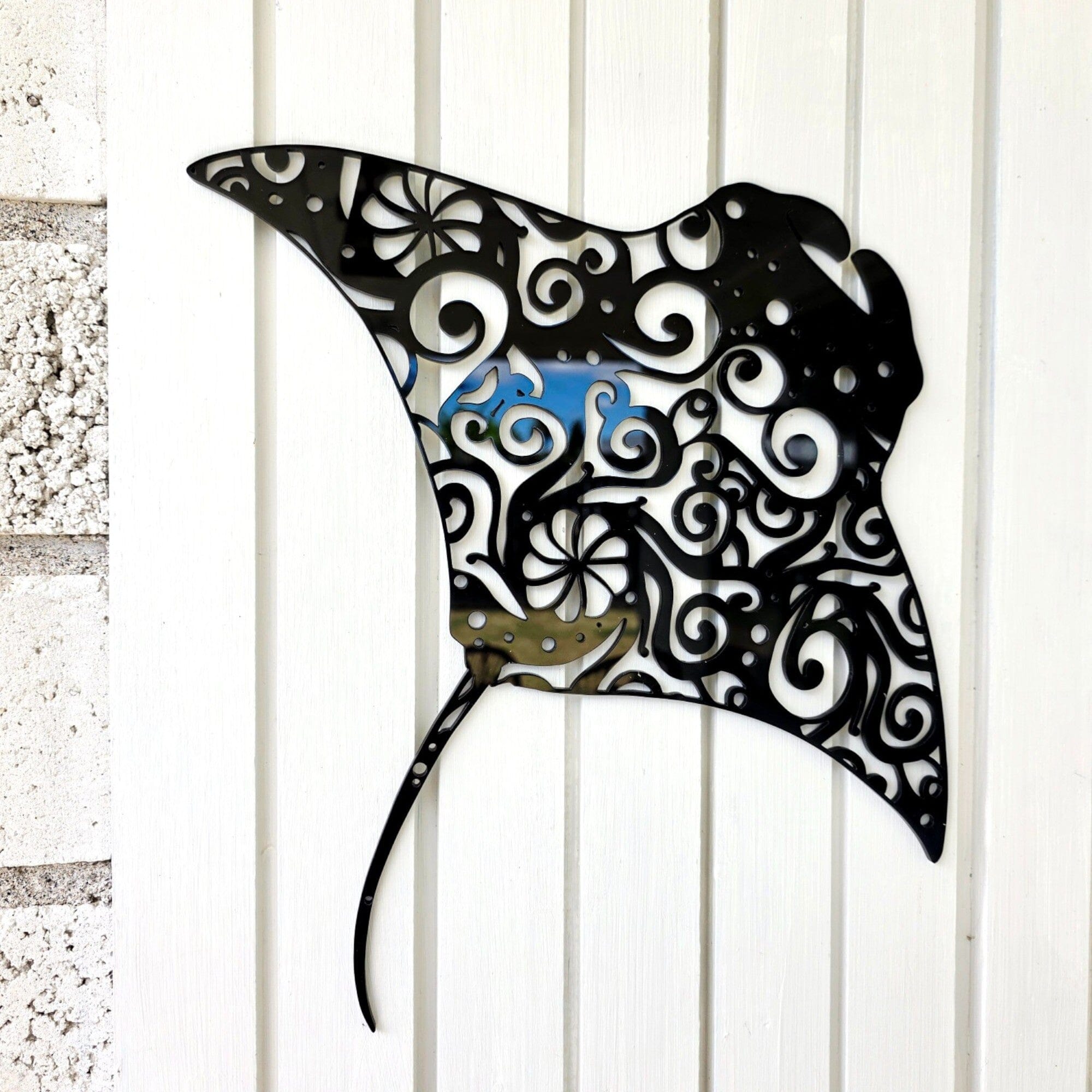Mandala Manta Ray Wall Art | Whimsic New Zealand