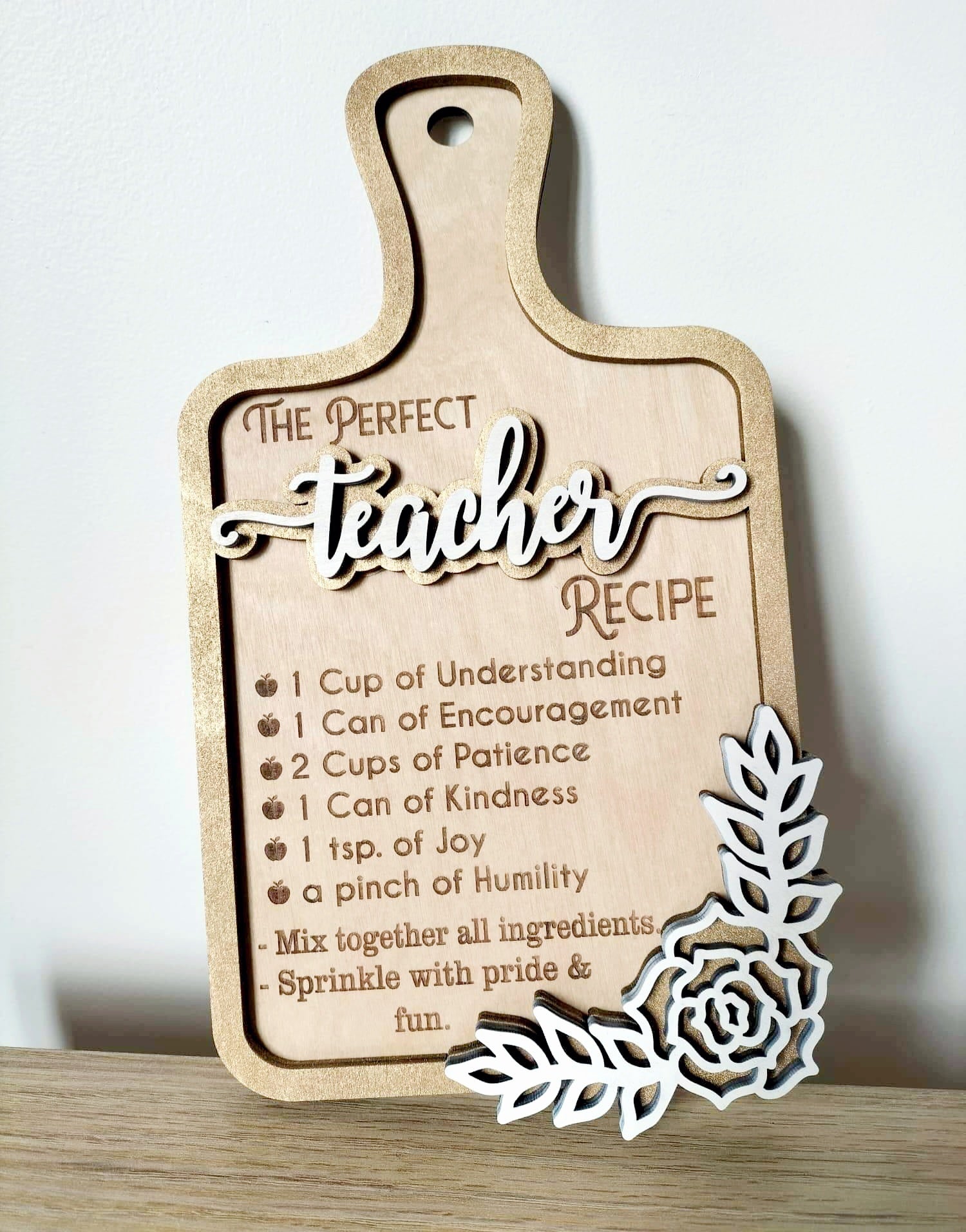 The Perfect Teacher Recipe Teacher Gift | Whimsic